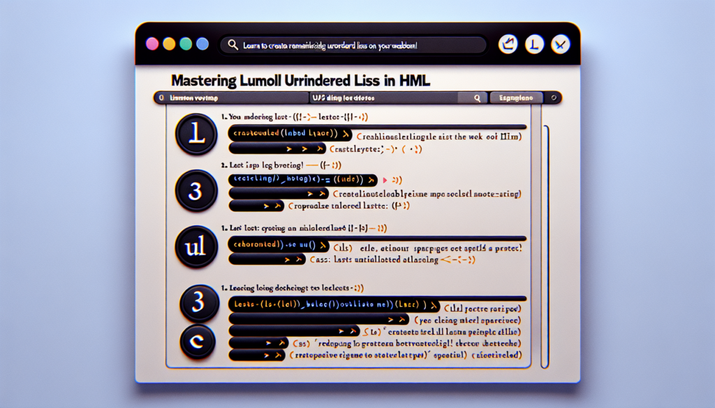 Improve your web design with unordered lists in HTML: ul CSS